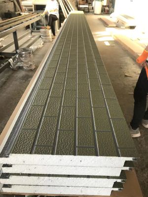 Aluminium Foam Decorative PU Sandwich Panel Cladding Insulated For Ceiling