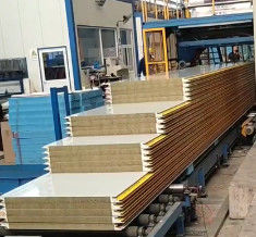 Onsite Installation Rockwool Roof Panels Polyurethane Fireproof Heat