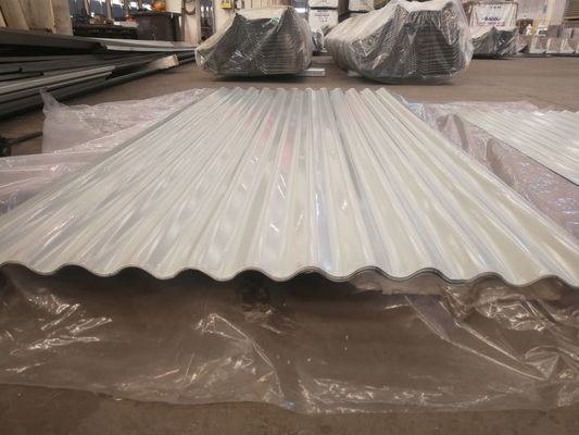 Color Coated Profiled Zincalume Corrugated Roof Sheets ISO9001 Certificated