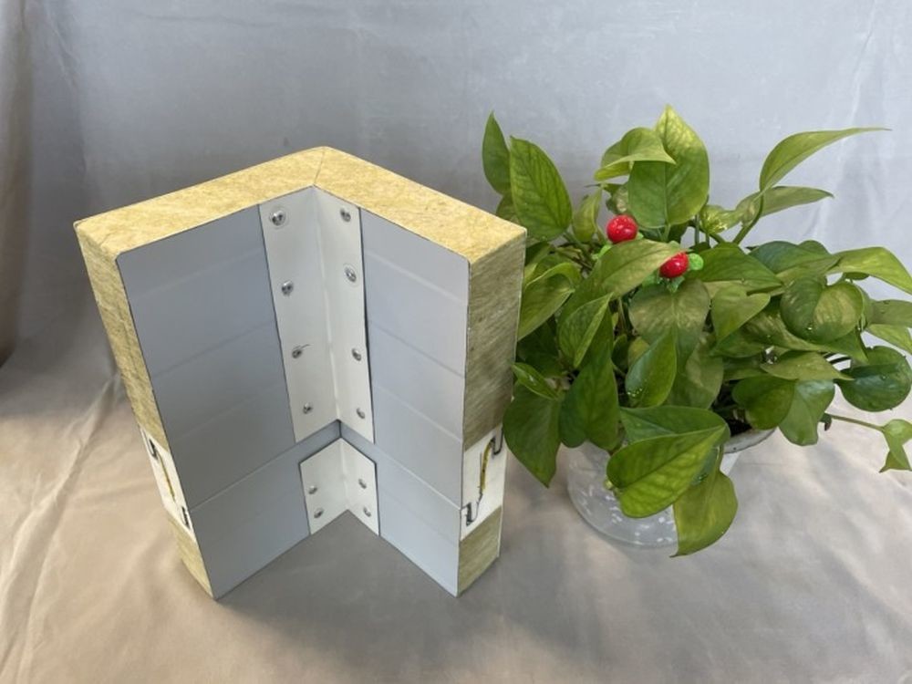 Curved Wall Sandwich Panel Corner Thermal Insulated RAL Color