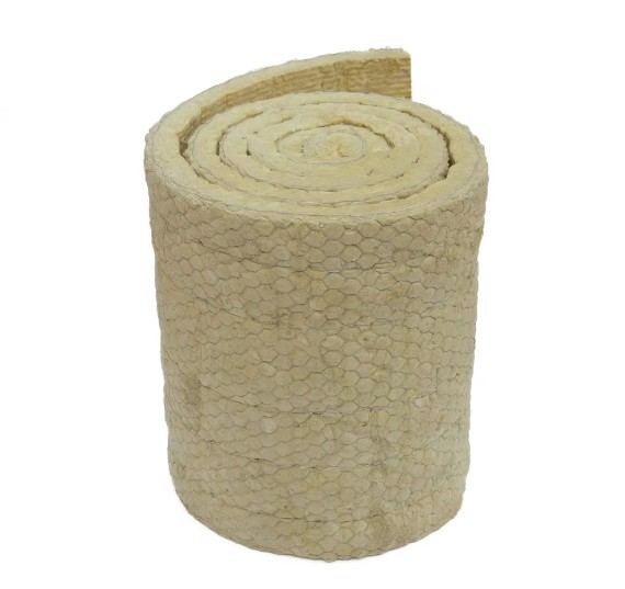 50 Mm Wire Mesh Stone Wool Roll Rock Mineral Wool Felt Soundproofing ...